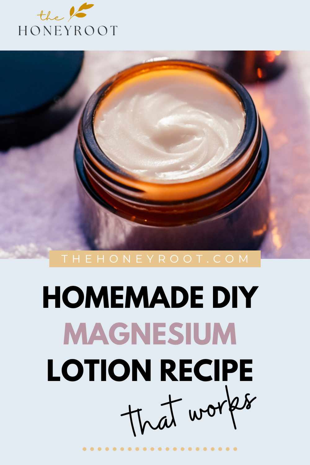 How to Make Magnesium Lotion: Homemade DIY Recipe - Her Country Roots