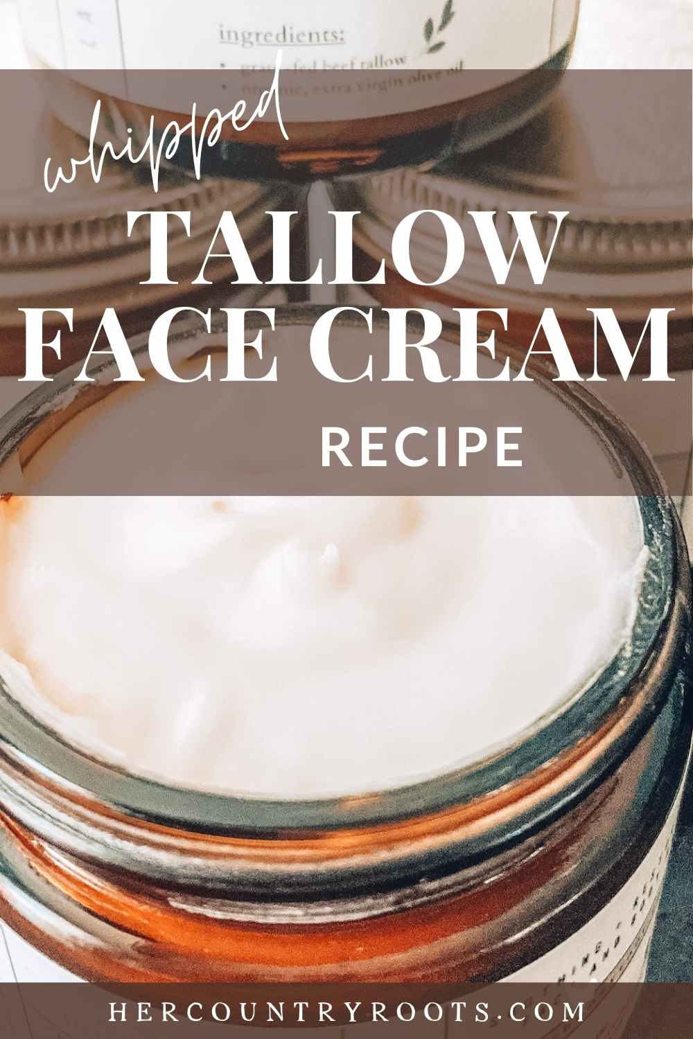 How to Make Whipped Tallow Face Cream (DIY Recipe) - Her Country Roots