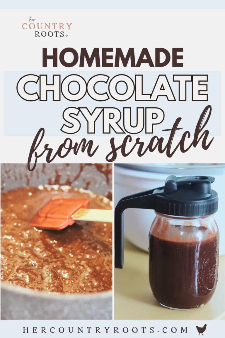 Homemade Chocolate Syrup for Chocolate Milk & More - Her Country Roots ...